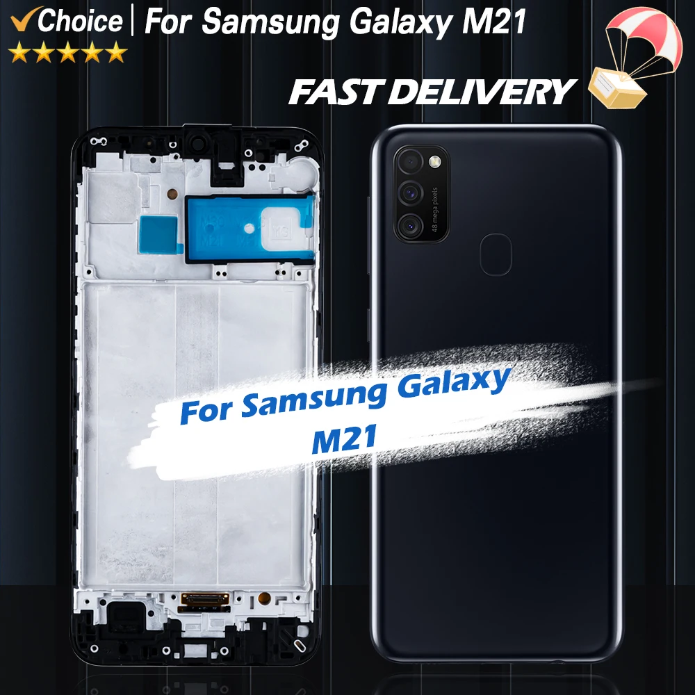 Tested-AMOLED-LCD-With-Frame-For-SAMSUNG-M21-2020-LCD-M215-Display-SM ...