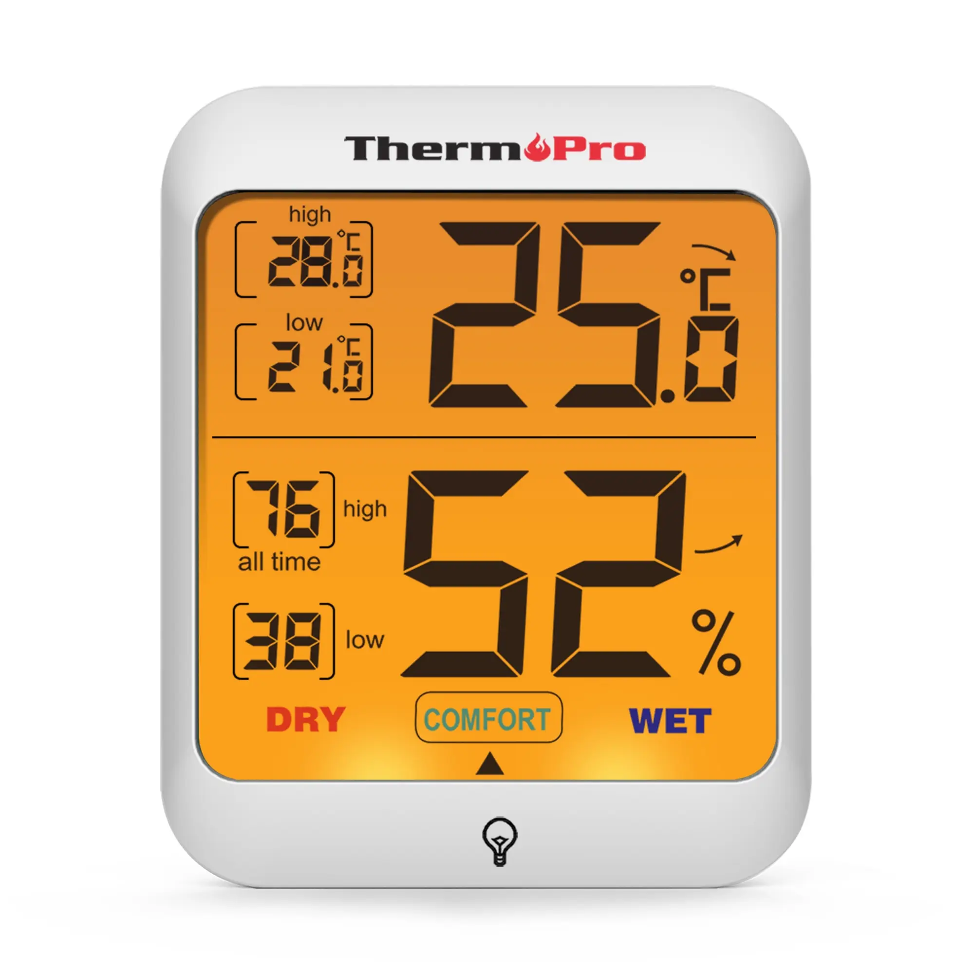 ThermoPro-TP53-Term-metro-Digital-Indoor-Higr-metro-Temperatura-para ...