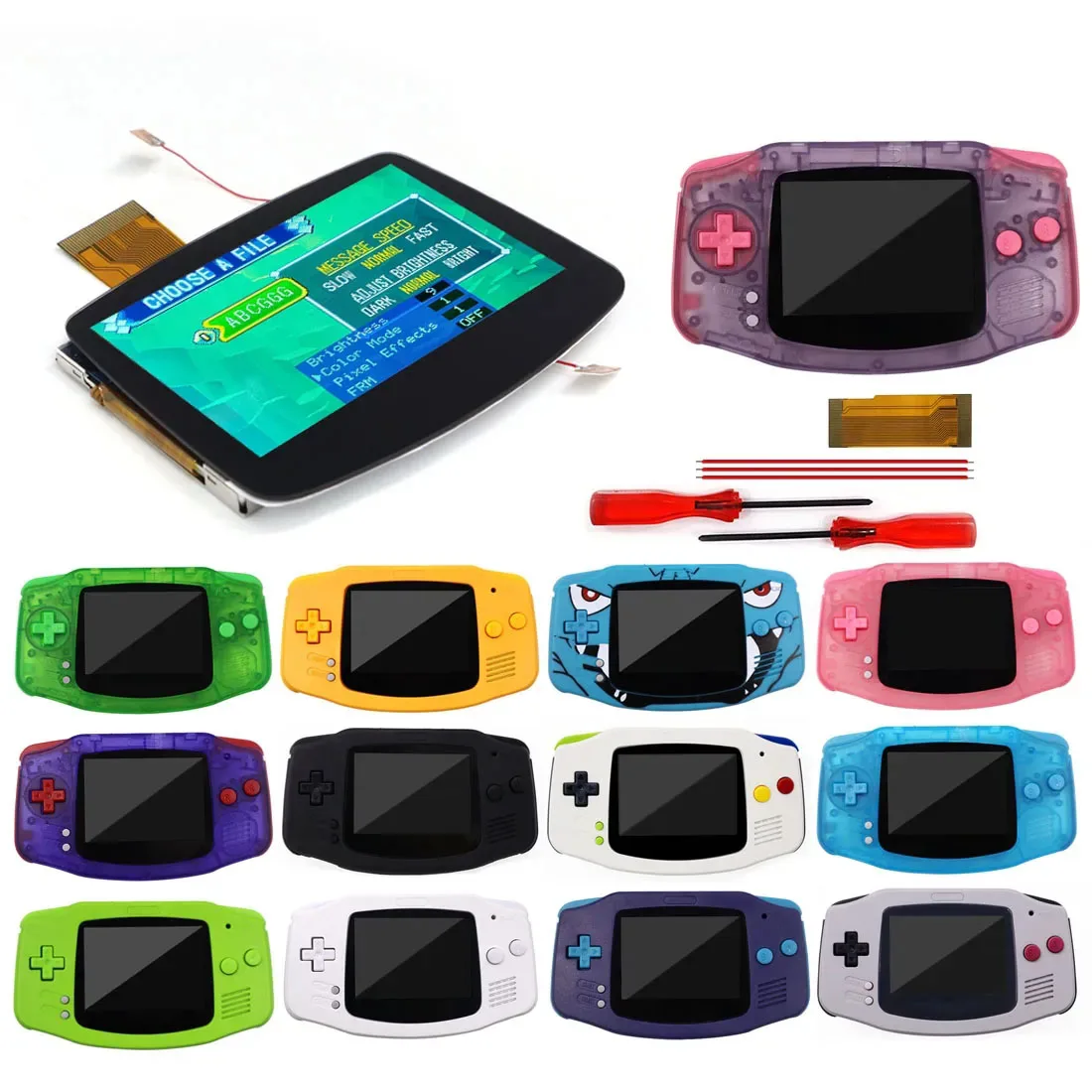 2023-New-V5-Drop-in-GBA-IPS-Laminated-LCD-Backlight-Kits-for-Nintendo ...