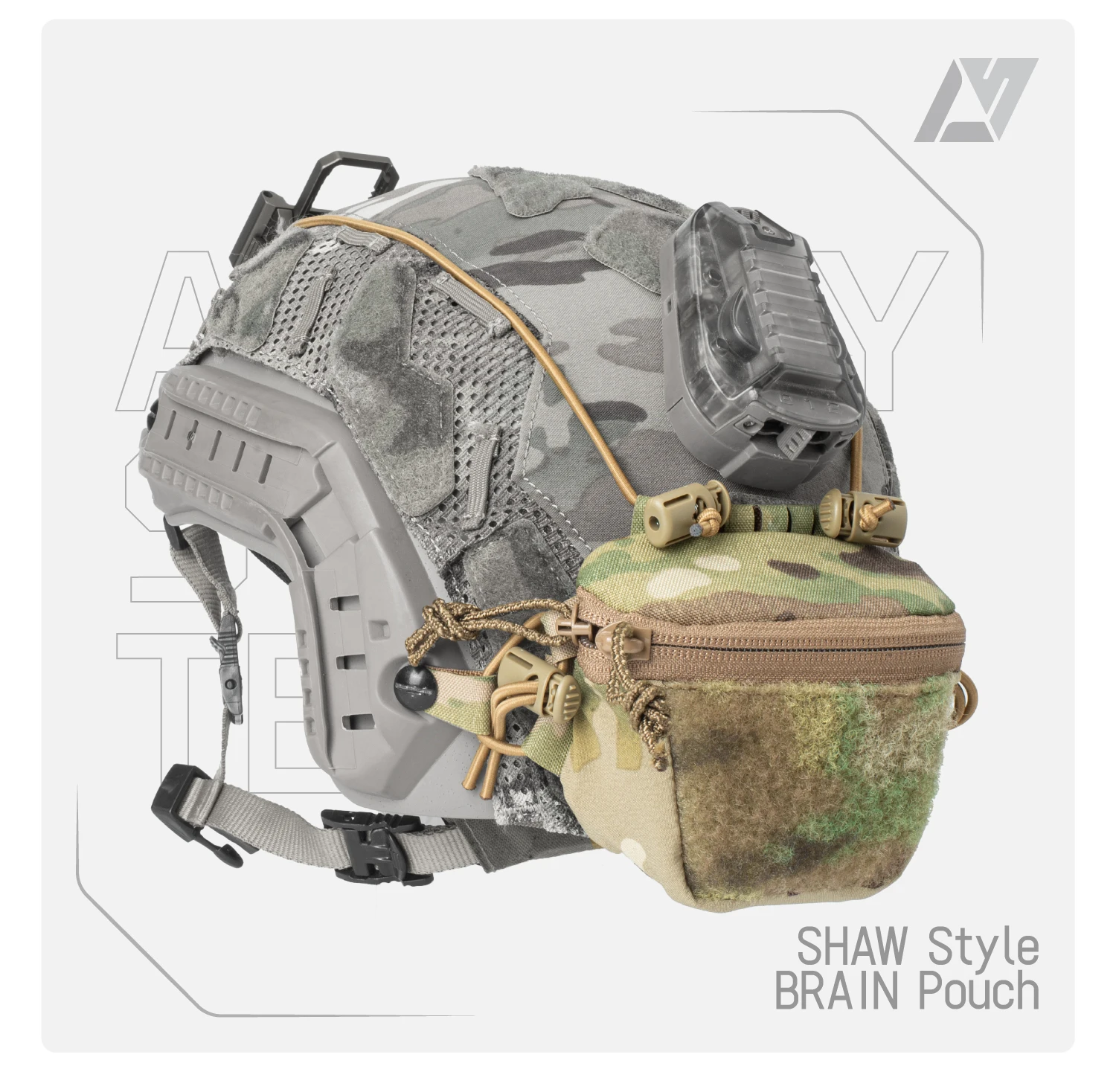 AS Smart System SHAW BRAIN Pouch Helmet Rear Storage Bag Imported Tiger ...