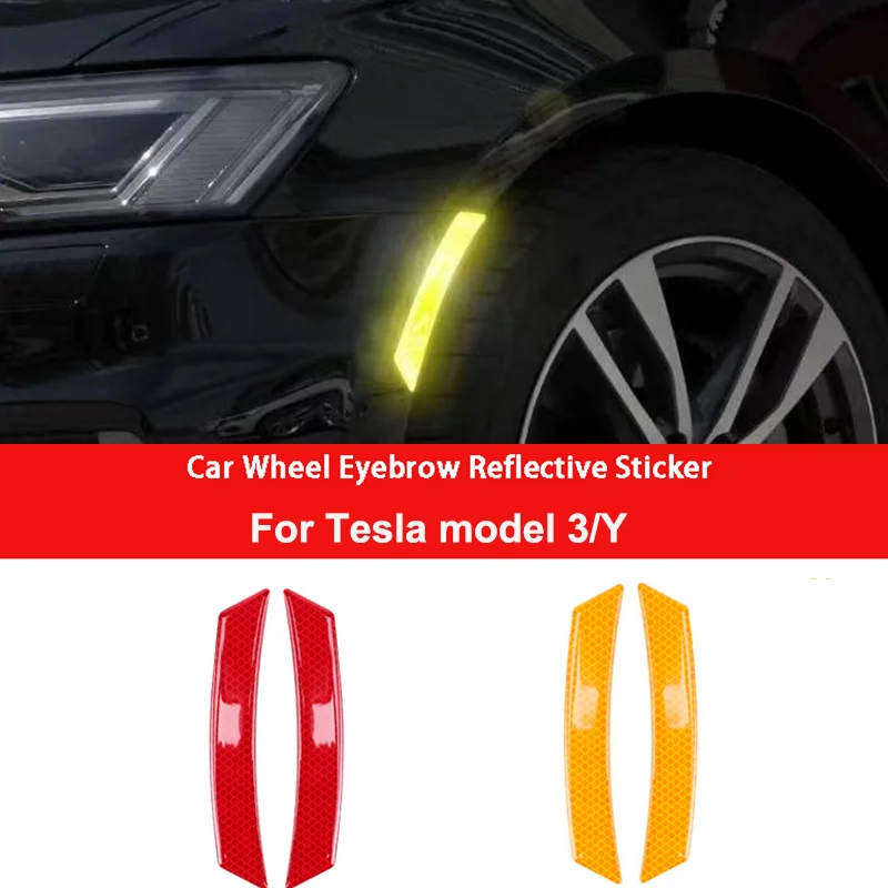 Afly-Car-Bumper-Reflective-Warning-Strip-Sticker-For-Tesla-Model-3 ...