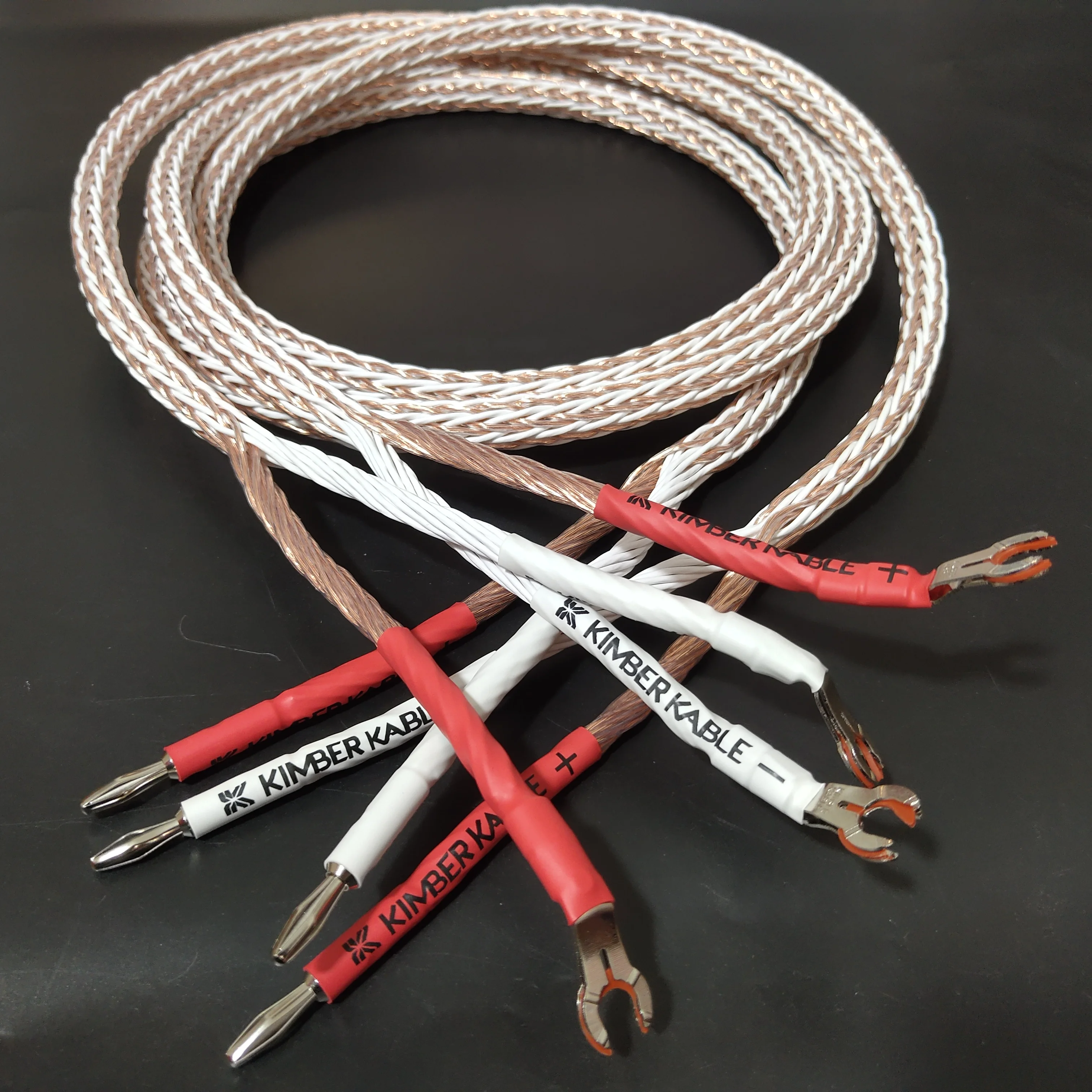 HiFi-Jinbao-12TC-24-cores-OCC-Speaker-Cable-rhodium-plated-Banana-Y ...