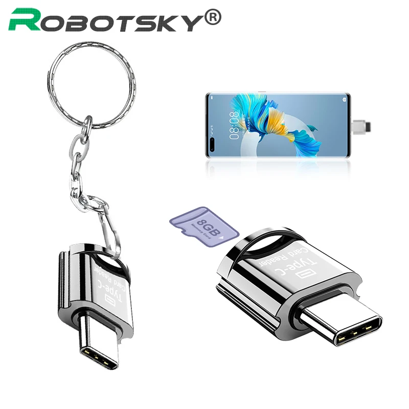 Type-C-To-Micro-SD-TF-Adapter-OTG-Smart-Memory-Card-Reader-For-Samsung ...