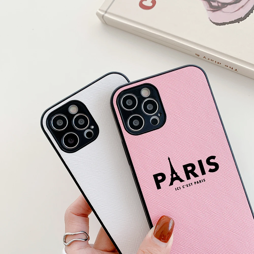 Luxury Cross pattern Soft Case for iPhone Leather Phone Cover 15 14 13 ...