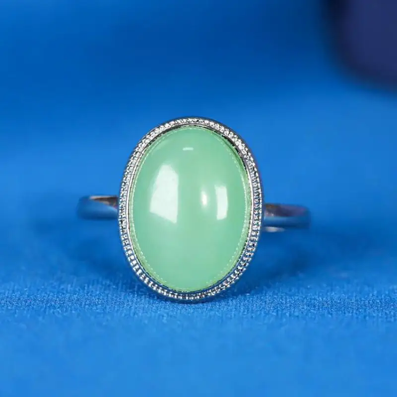 Natural-Green-Jade-Ring-Women-Healing-Gemstone-Fine-Jewelry-Genuine ...