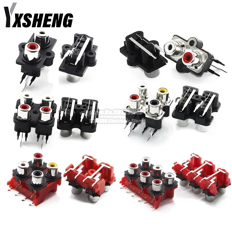 RCA-213-RCA-413-RCA-613-PCB-Mount-Stereo-Audio-Video-Jack-RCA-Lotus ...