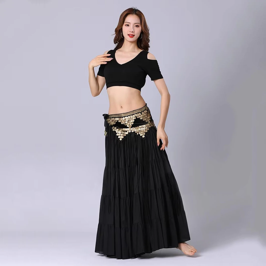 Tribal Fusion ATS Choli Costume 3 Pieces Set Halter Top Coins Hip Belt ...