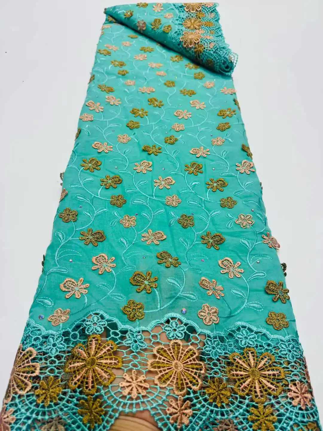 African 100% Cotton Lace Fabric 2026 High Quality Original Austria ...