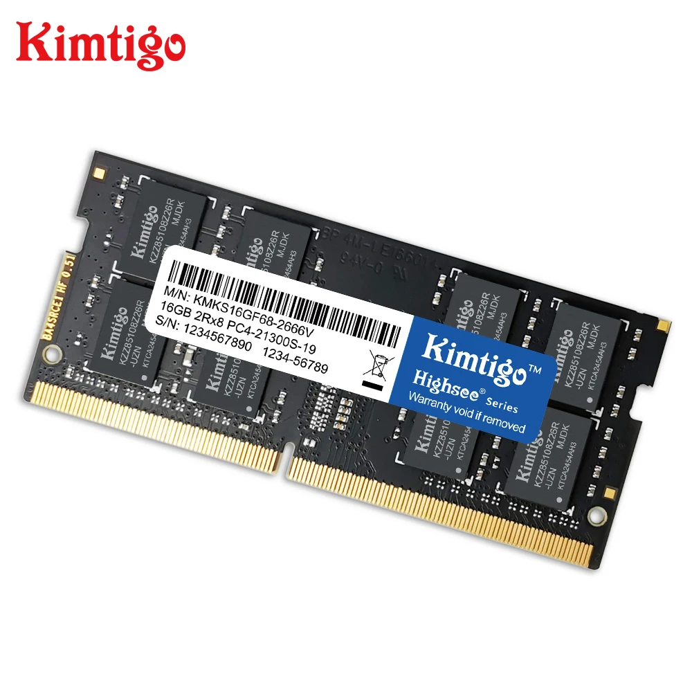 Kimtigo Laptop Memory DDR4 RAM 16GB 3200MHz 8GB 2666MHz 4GB 2400Mhz PC4 ...