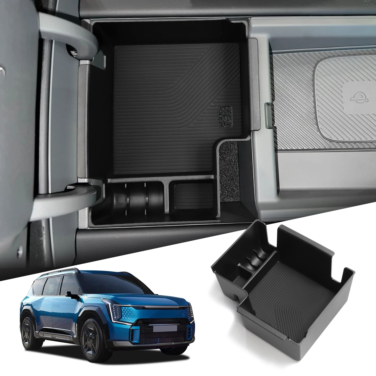 SMABEE for Kia EV9 2025 2024 Center Console Armrest Storage Box Car ...