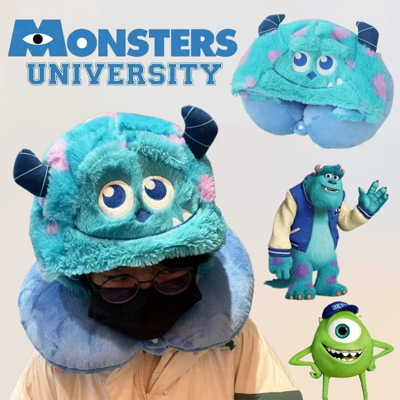 Disney-James-P-Sullivan-Hooded-U-Shaped-Neck-Pillows-Soft-Travel ...