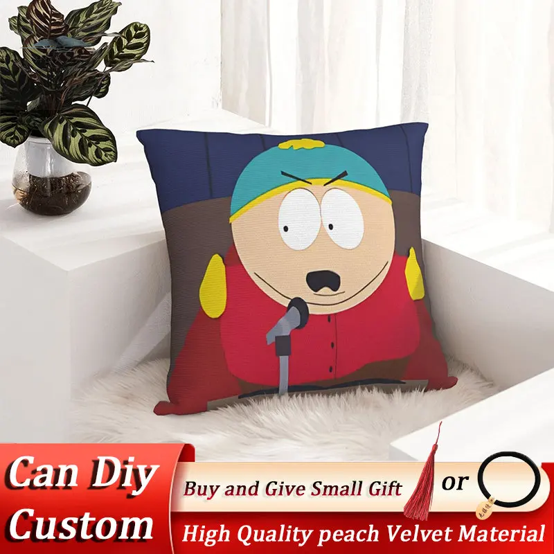 Eric Cartman Pillow Case Cartoon Humor Animated Cushion Cover Sofa ...