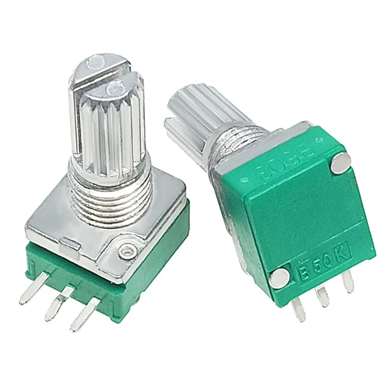 10pcs 3/5/6 pin Potentiometer B Type B1K 5K 10K 20K 50K 100K ohm Turn ...