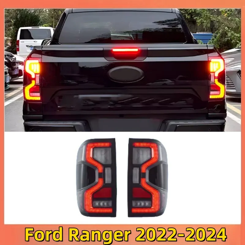 Car Taillights Assembly For Ford Ranger 2022-2024 LED Auto Rear Back ...