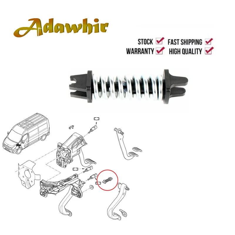 Spring for Clutch / Brake Pedal 306904868R for RENAULT MASTER III OPEL ...