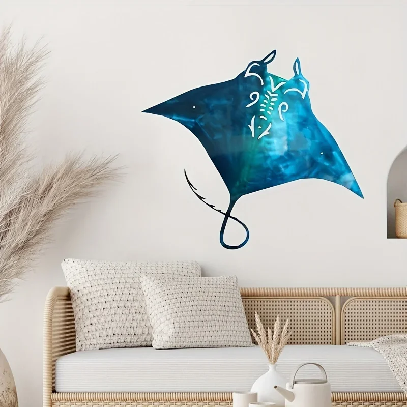 CIFbuy-Metal-Manta-Ray-Wall-Art-Hanging-Decor-Coastal-Decor-Beach-House ...