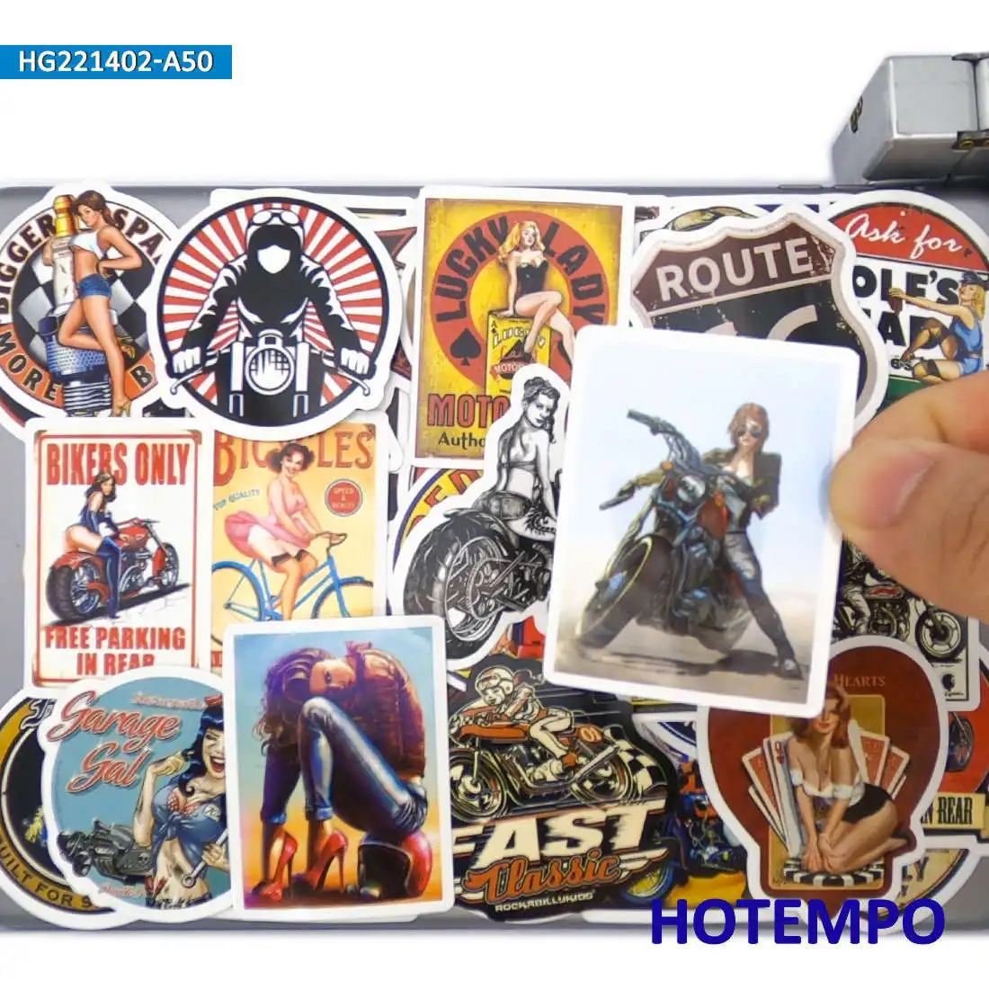 50Pieces-Road-Trip-Rider-Gasoline-Sexy-Girl-Poster-Funny-Motorcycle ...