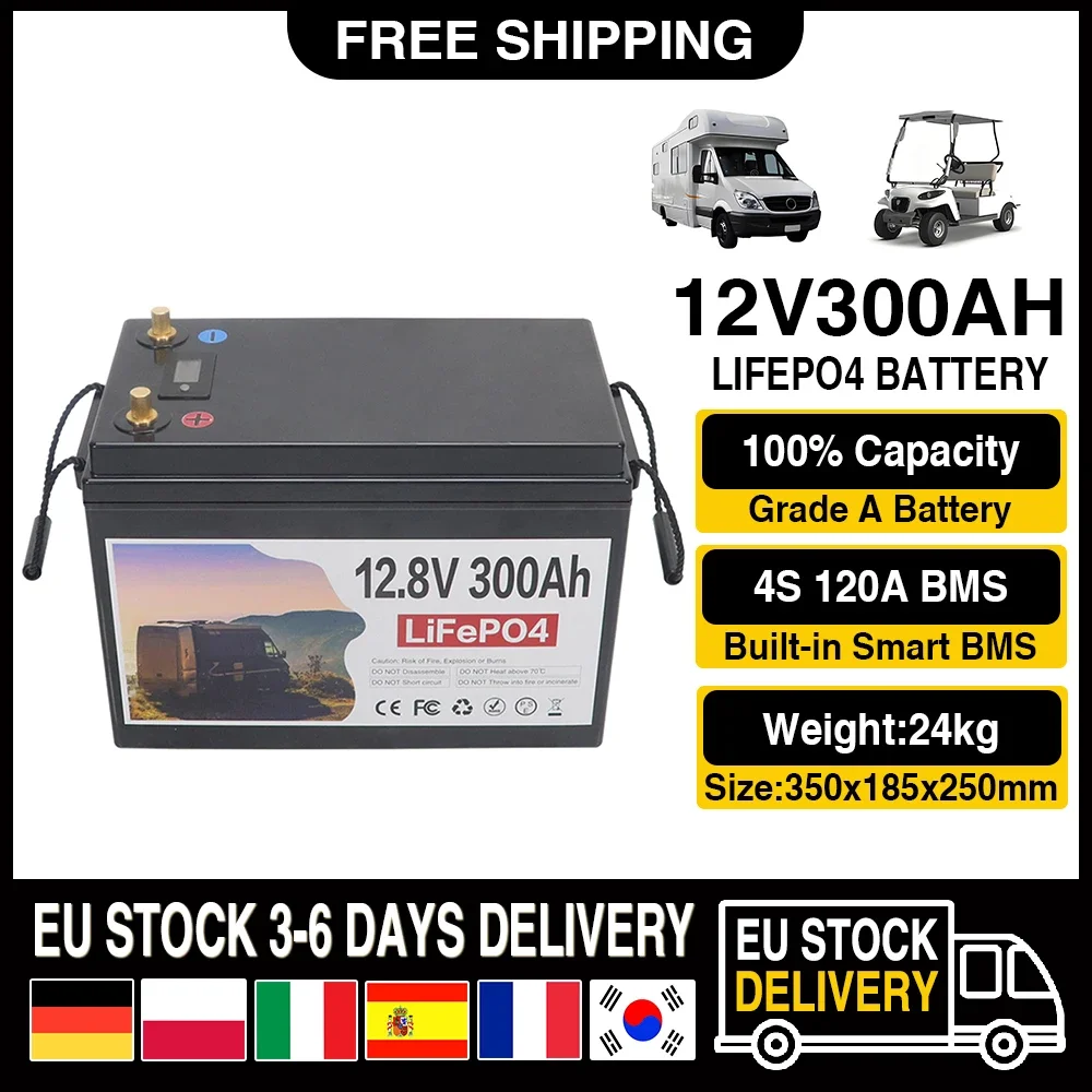 12V-300Ah-LiFePO4-Lithium-Iron-Phosphate-Battery-Built-in-BMS-6000 ...