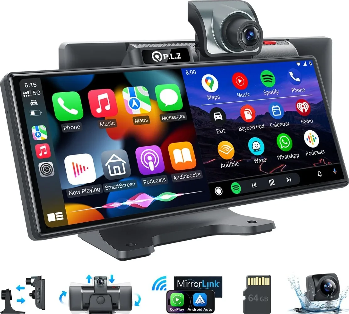 Wireless-Apple-Carplay-Stereo-Screen-Portable-Plug-in-Car-Play-Anroid ...