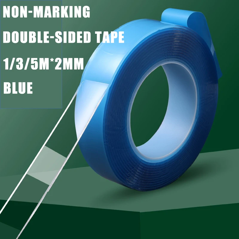 Strong-Traceless-Nano-Double-sided-Tape-Transparent-Blue-Film-Nano ...