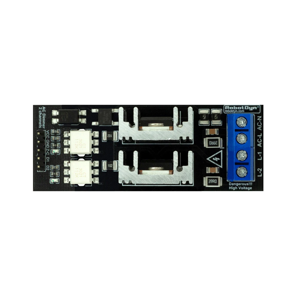 AC Light Dimmer Module 2 Channel 3.3V/5V Logic AC 50/60H 220V/110V ...