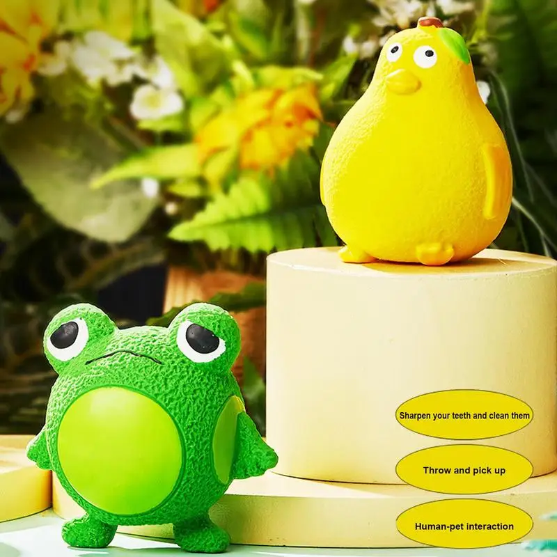 Squeaky-Latex-Dog-Toy-Grunting-Squeaker-Puppy-Chew-Toy-Fun-Sensory ...
