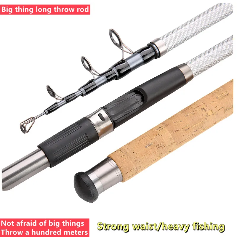 Straight Handle Super Hard Sea Rod Fishing Rod Carbon Casting Rod ...