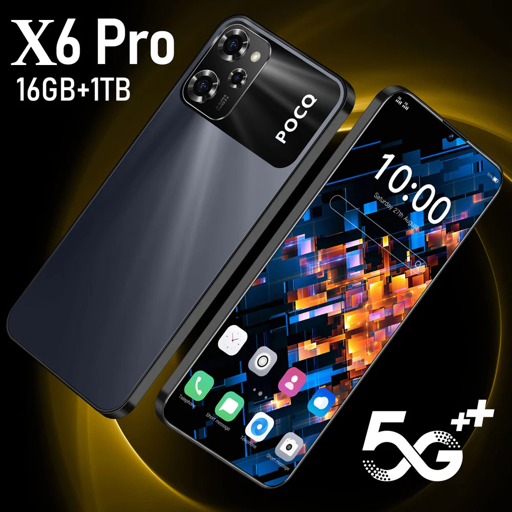 2024-Cellphones-X6-PRO-Smartphone-4G-5G-Original-7-3HD-108MP-Dual-Sim ...