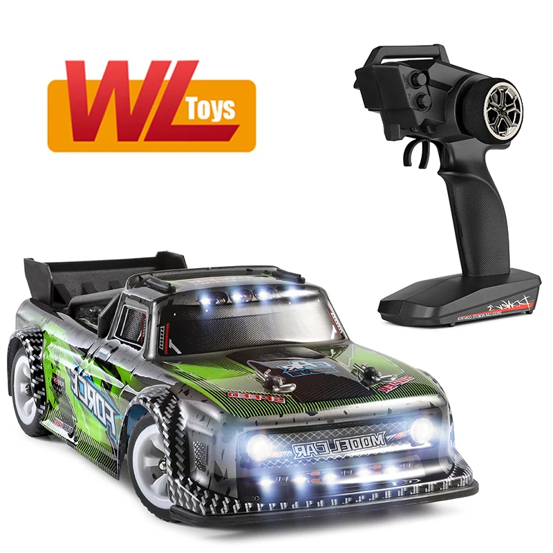 WLtoys 업그레이드 284131 1/28 LED 조명 포함, 2.4G 4WD 30 km/h 금속 섀시, 전기 고속 오프로드 ...