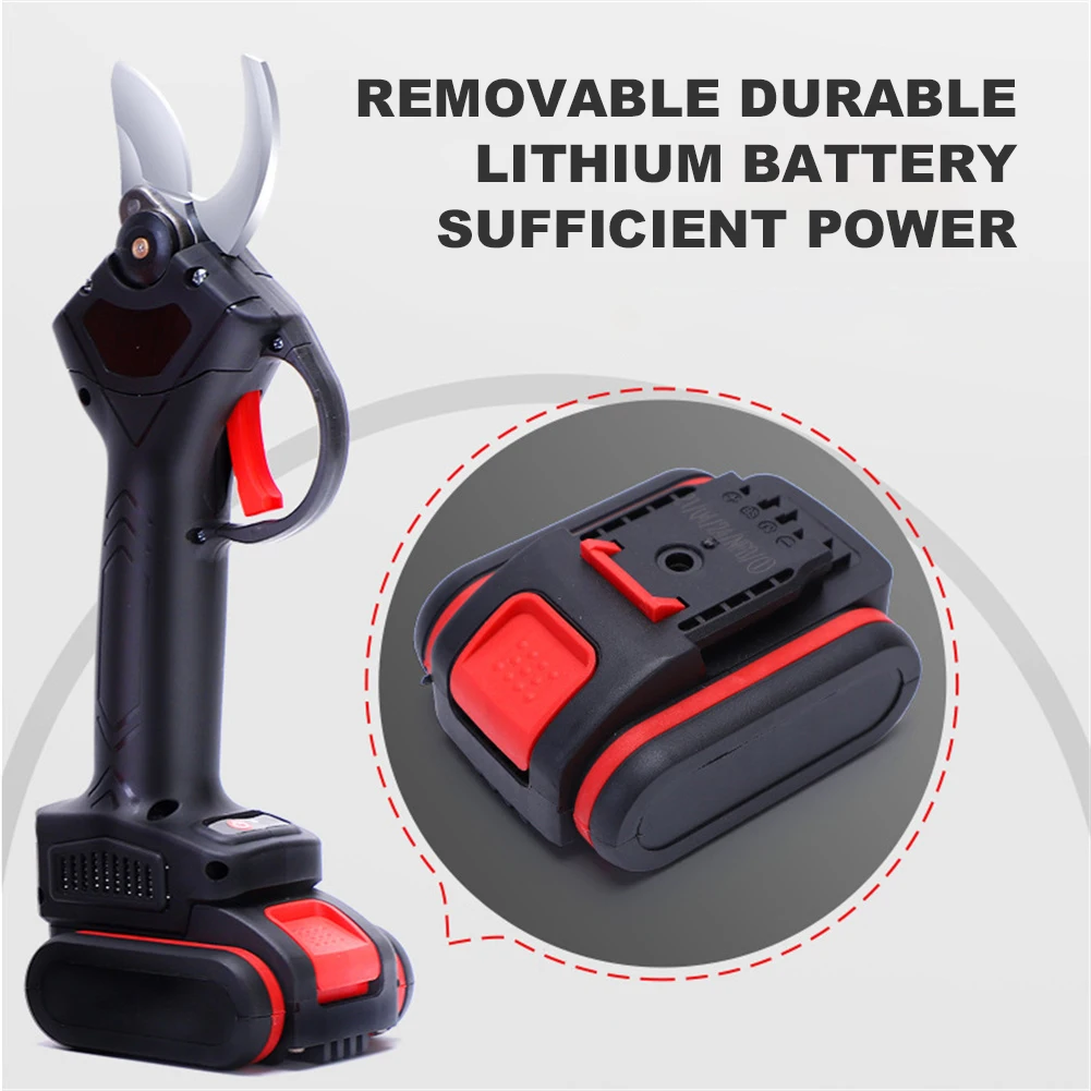 21V-30mm-Geevorks-Cordless-Electric-Pruner-Pruning-Shears-Efficient ...