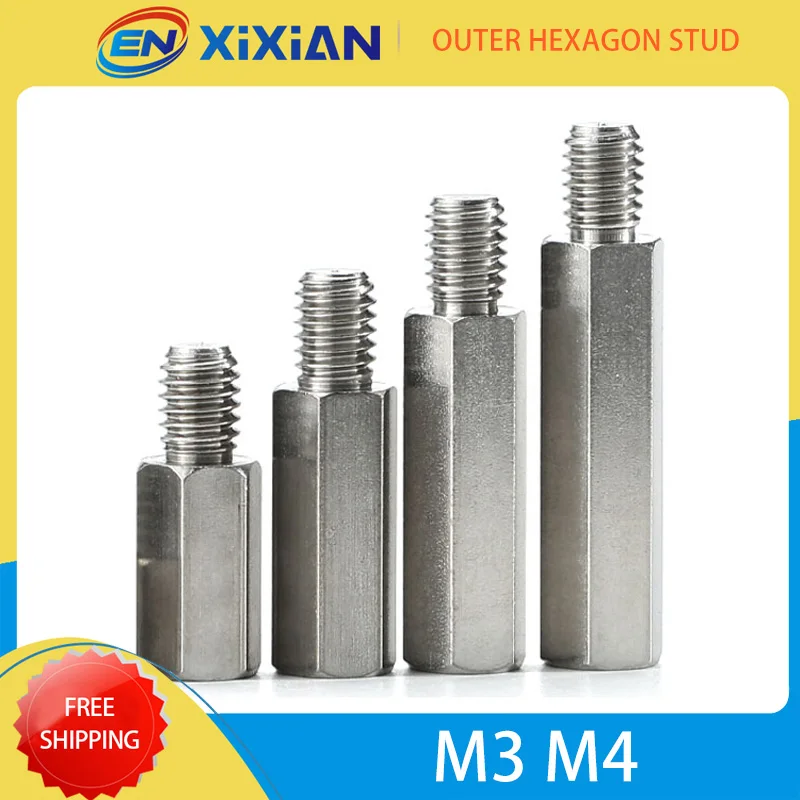 M3-M4-304-Stainless-Steel-Hexagon-Motherboard-Standoff-Spacer-Single ...