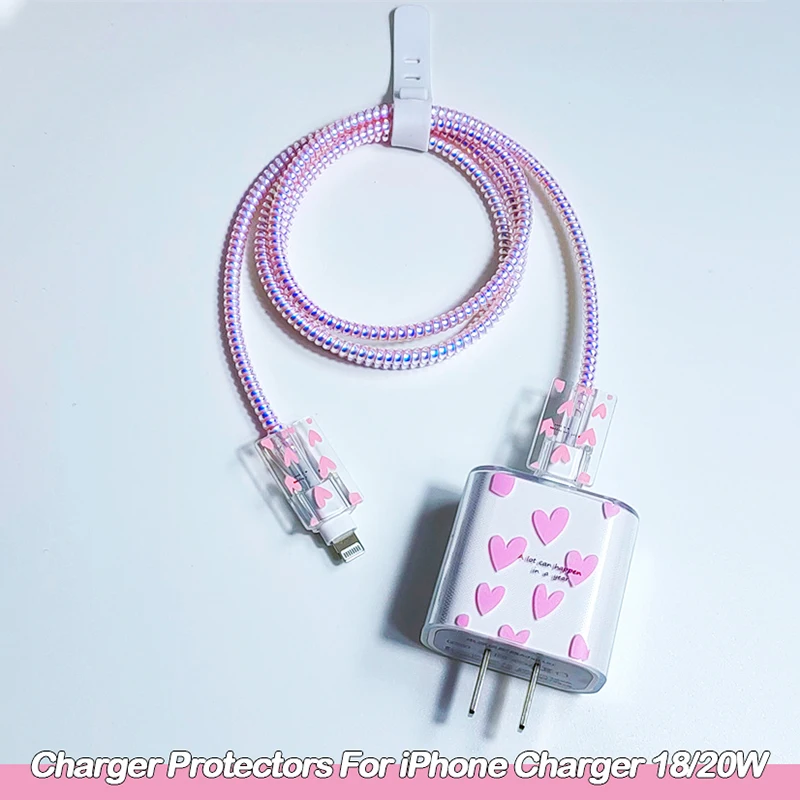 USB Cable Protection Fast Charger Protector Cover For iphone 18/20W 11 ...