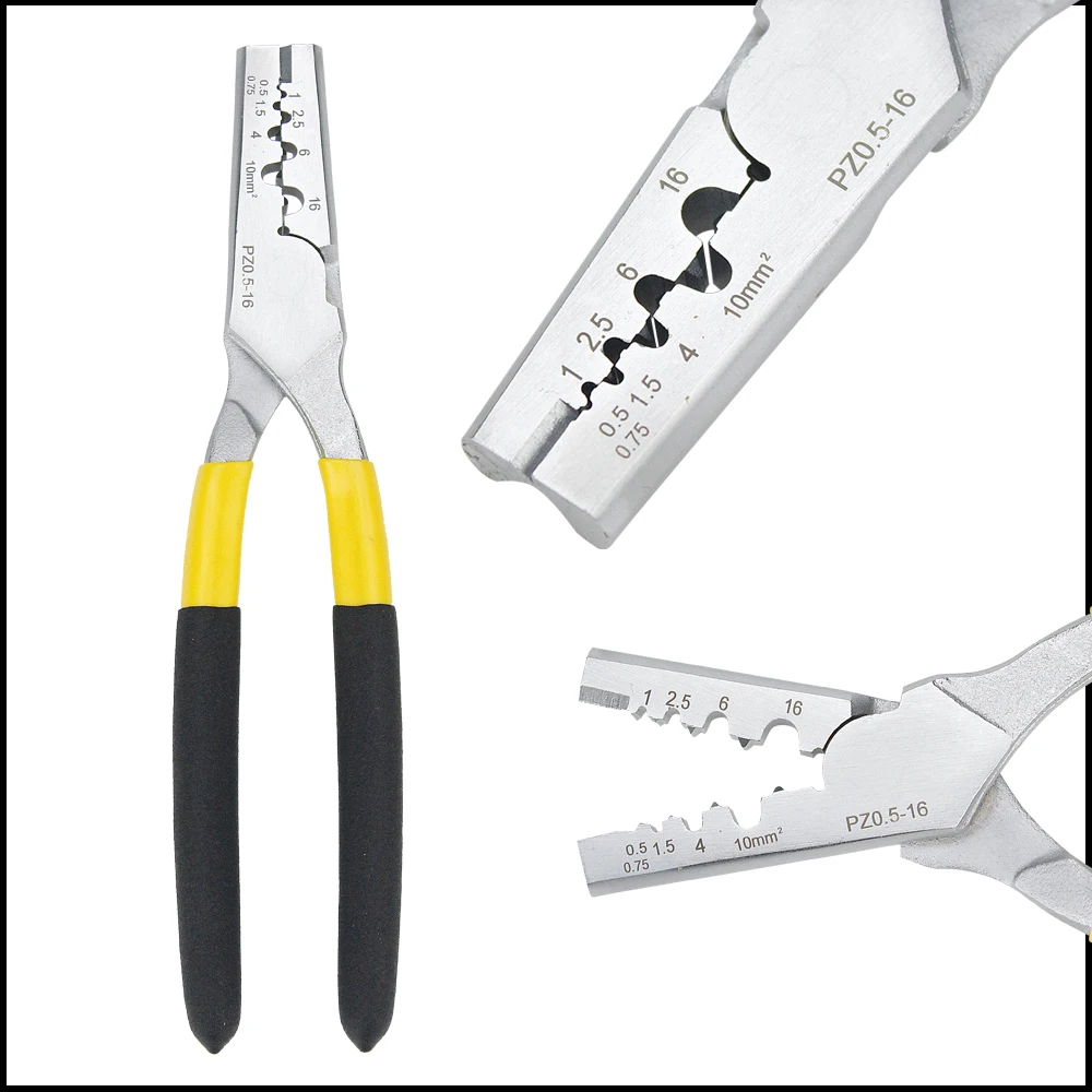 PZ0-5-16-Tool-jaw-pliers-ratchet-crimping-plier-insulated-non-insulated ...