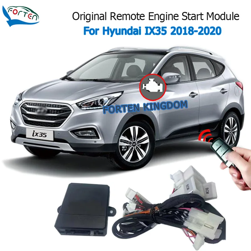 Módulo Do Sistema De Partida Do Motor Remoto Do Carro Para Hyundai IX35 2018 2020 Plug and Play ...