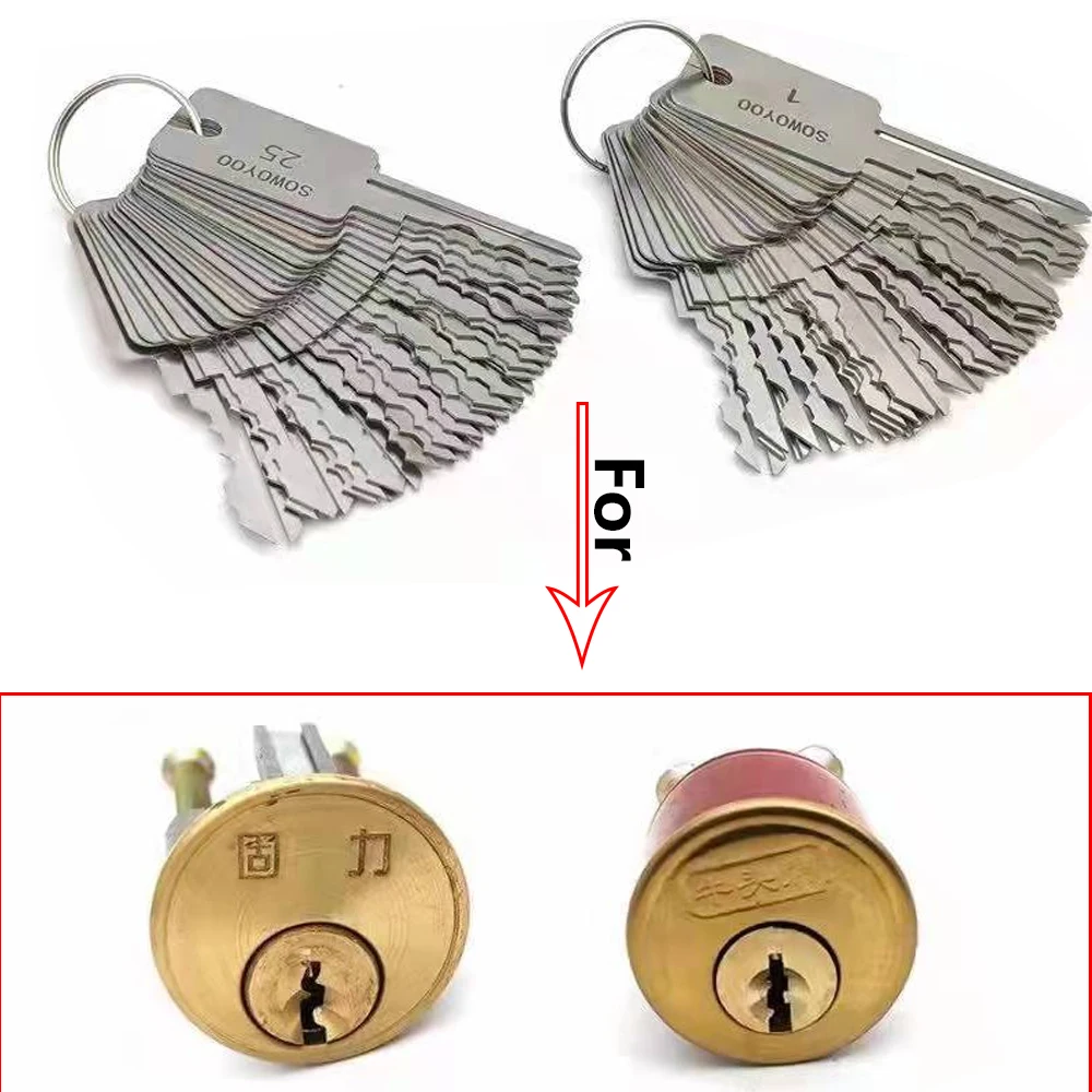 48-in-1-universal-lock-Key-Set-For-PadLock-Repairing-Tools-Locksmith ...