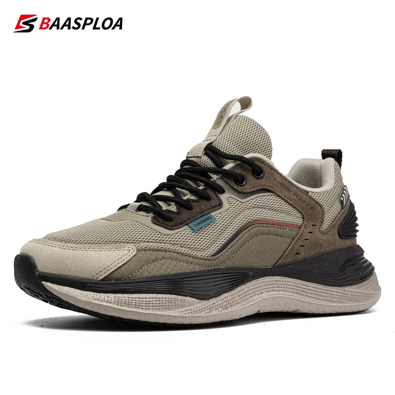 Baasploa Men's Spring Running Shoes Outdoor Non-Slip Breathable Light ...