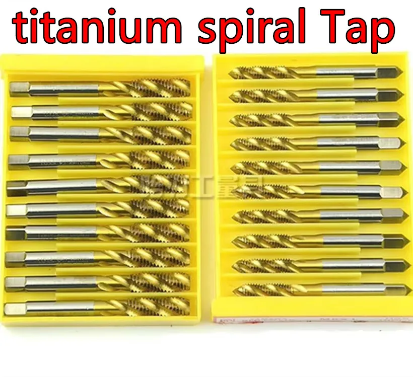 M2 M2.5 M3 M3.5 M4 M5 M6 M7 M8 M10 M12 M14 M16 HSS-E titanium spiral ...