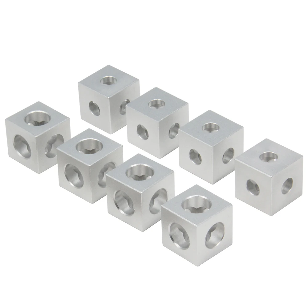 Befenybay 8PCS Silver Corner Bracket Cube(20x20x20mm) for 6mm Slot ...