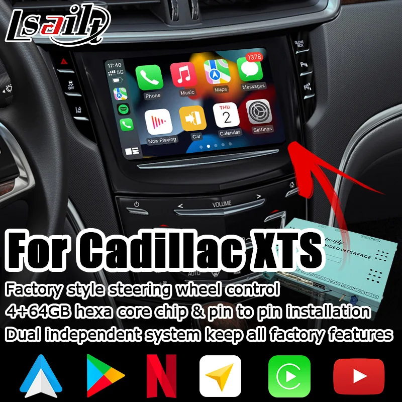 Android-CP-AA-interface-box-for-Cadillac-XTS-GPS-navigation-video ...