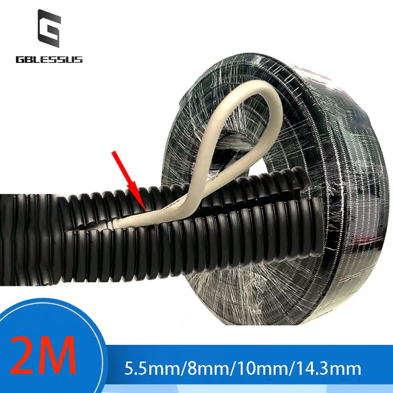2M-Open-Threading-Bellows-4-5mm-17mm-Cable-Protective-Sleeve-Hose ...