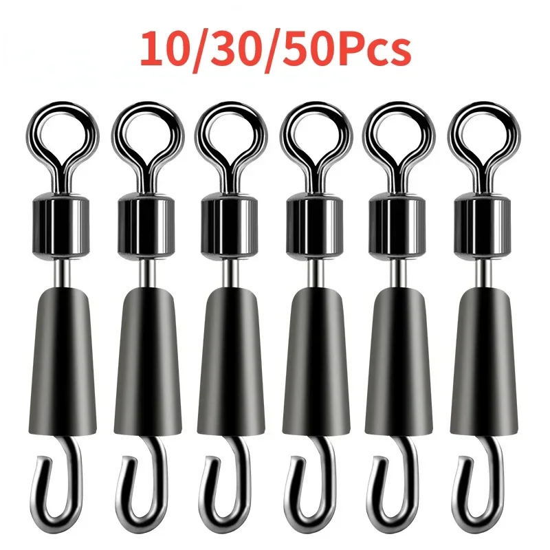 10-30-50pcs-lot-Ball-Bearing-Swivel-Solid-Ring-Fishing-Connector-Ocean ...