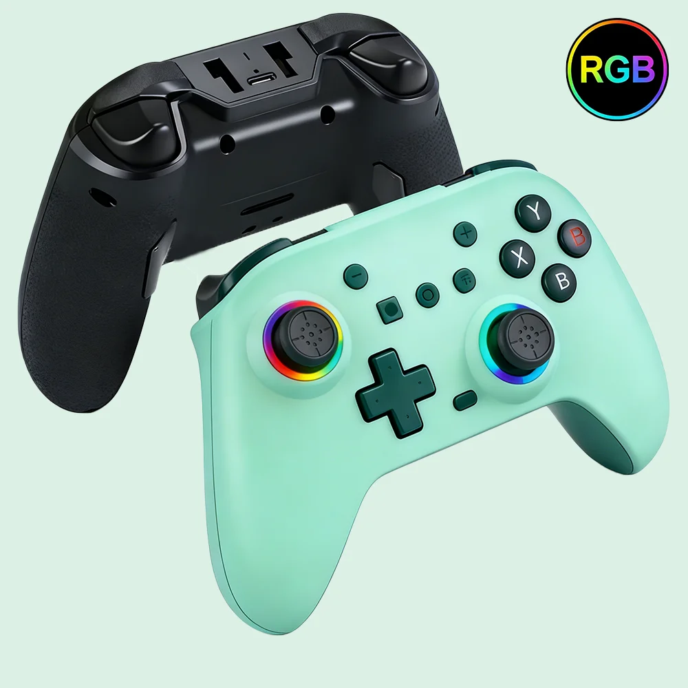 New RGB Wireless BT Controller For Nintendo Switch/ OLED/ Lite/ PC ...
