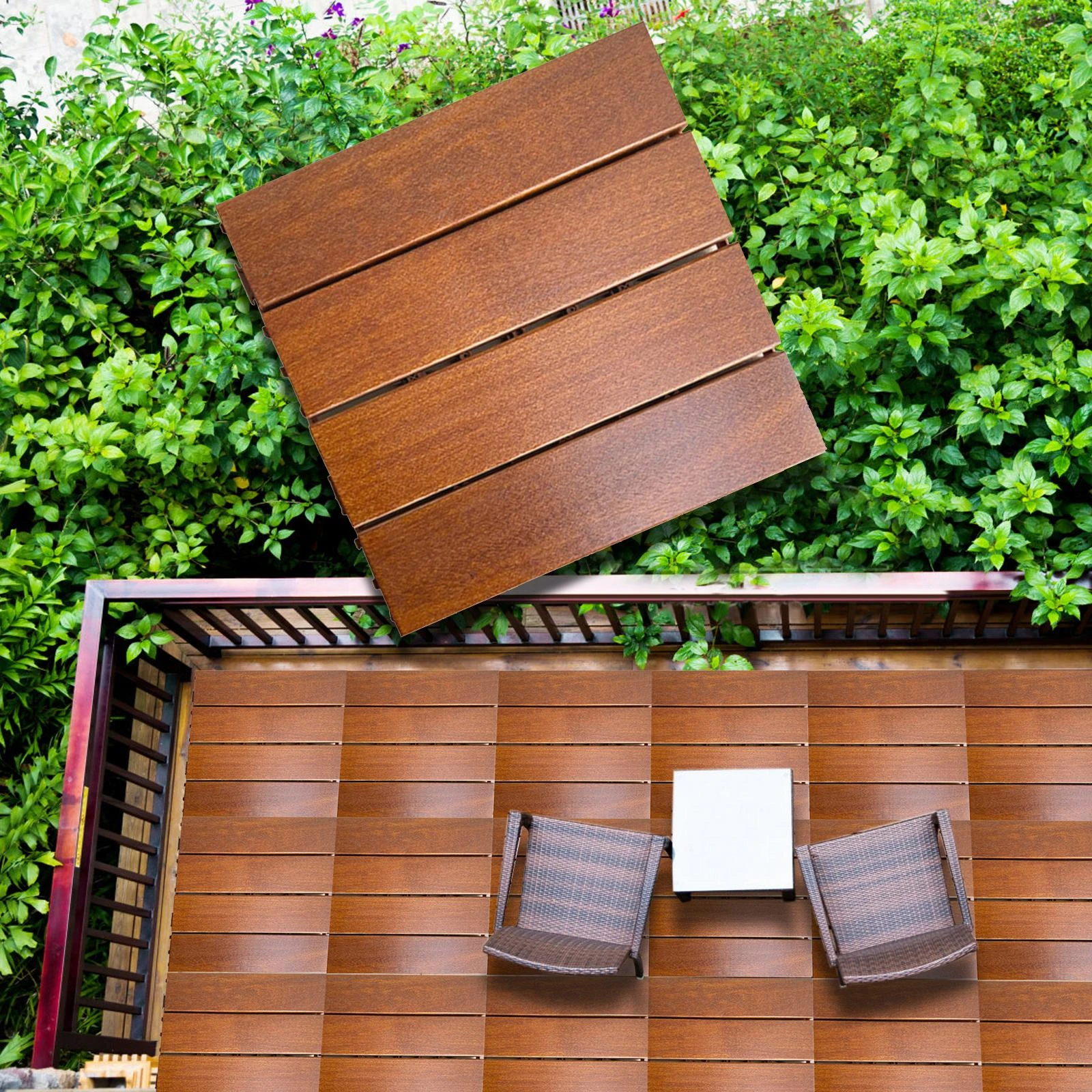 Interlocking Deck Tiles Self Laying Interlocking Balcony Flooring for ...