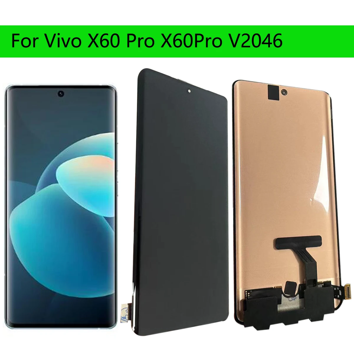 NEW-AMOLED-Pantalla-For-Vivo-X60-Pro-Plus-X60Pro-V2046-Display-Touch ...