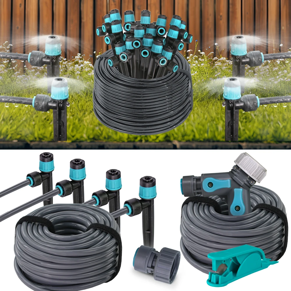 360-Bubbler-Sprinkler-Garden-Irrigation-Watering-System-3-8-1-4-PE-Hose ...