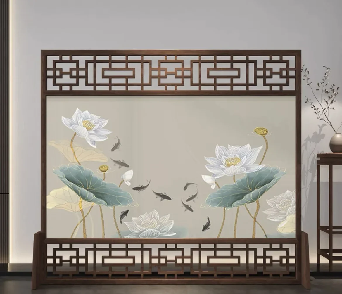 Customized-new-Chinese-style-screen-partition-living-room-bedroom-shade ...