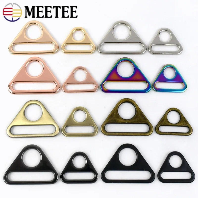 10/20P 20-50mm Metal Buckles Triangle Ring Buckle Bag Strap Adjustable ...