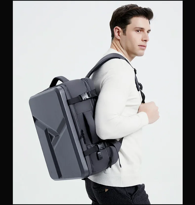 17.3”Hard Shell Backpack Men’s Business Laptop Backpack Thickened 50L ...