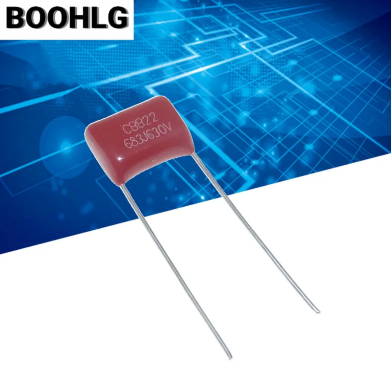 50pcs-CBB-683-630V-683J-0-068uF-68nF-P10-CBB22-Metallized-Polypropylene ...