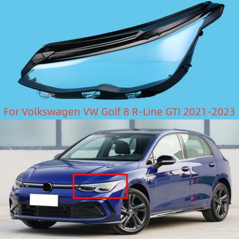 For-Volkswagen-VW-Golf-8-R-Line-GTI-2021-2022-2023-Headlamps-Cover ...